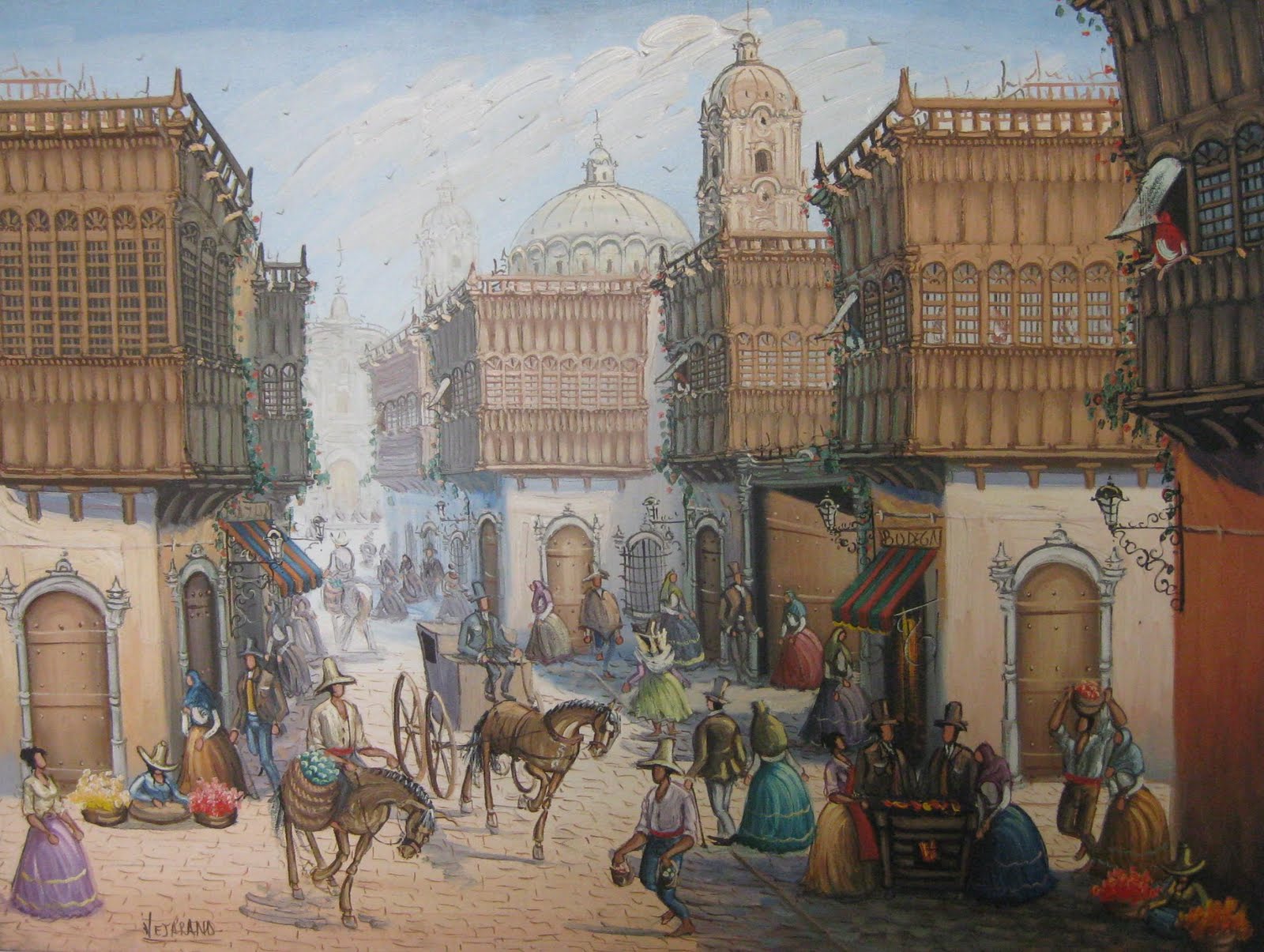 Painting your world: Lima Colonial, totalmente en óleo.