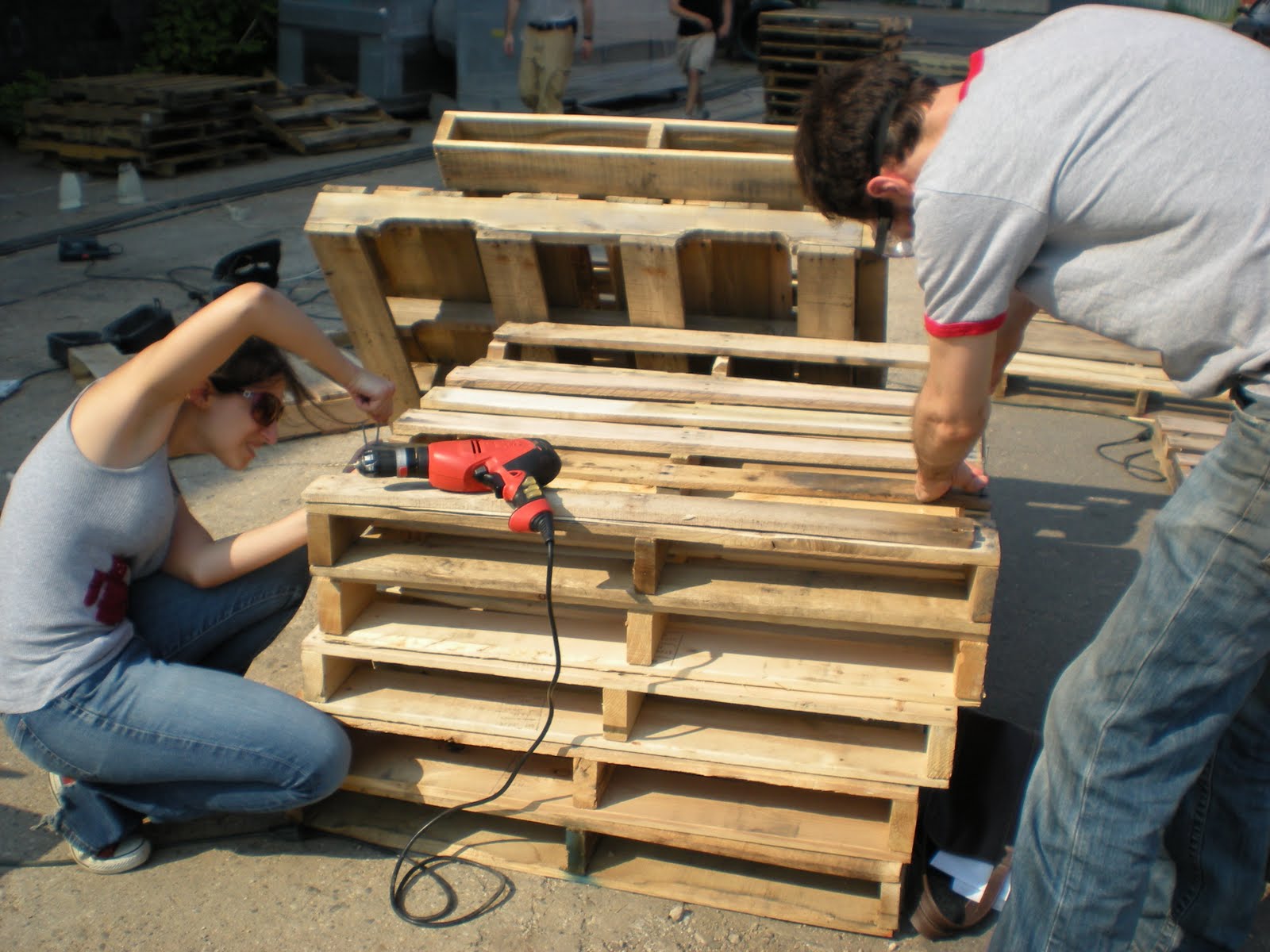 Pallet City: Constructing Pallet City: Prep weekend at the Brooklyn ...