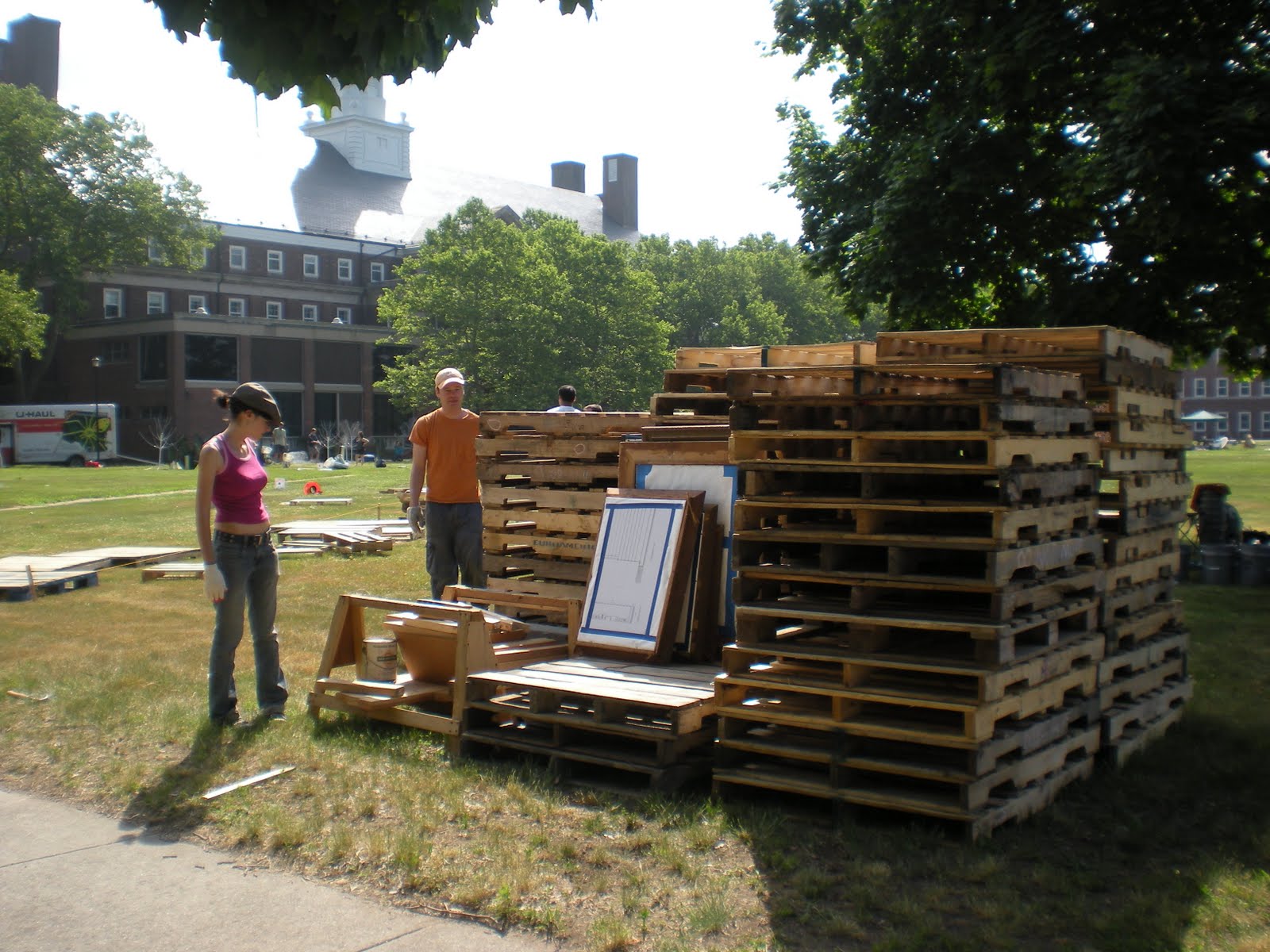 Pallet City: Constructing Pallet City: Buidling on Governors Island ...