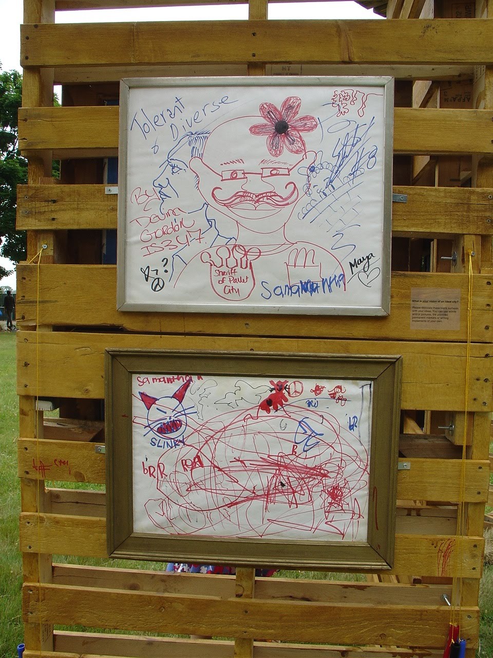 Pallet City: Photos from Gallery Exhibit 1, "Framing the Ideal City"