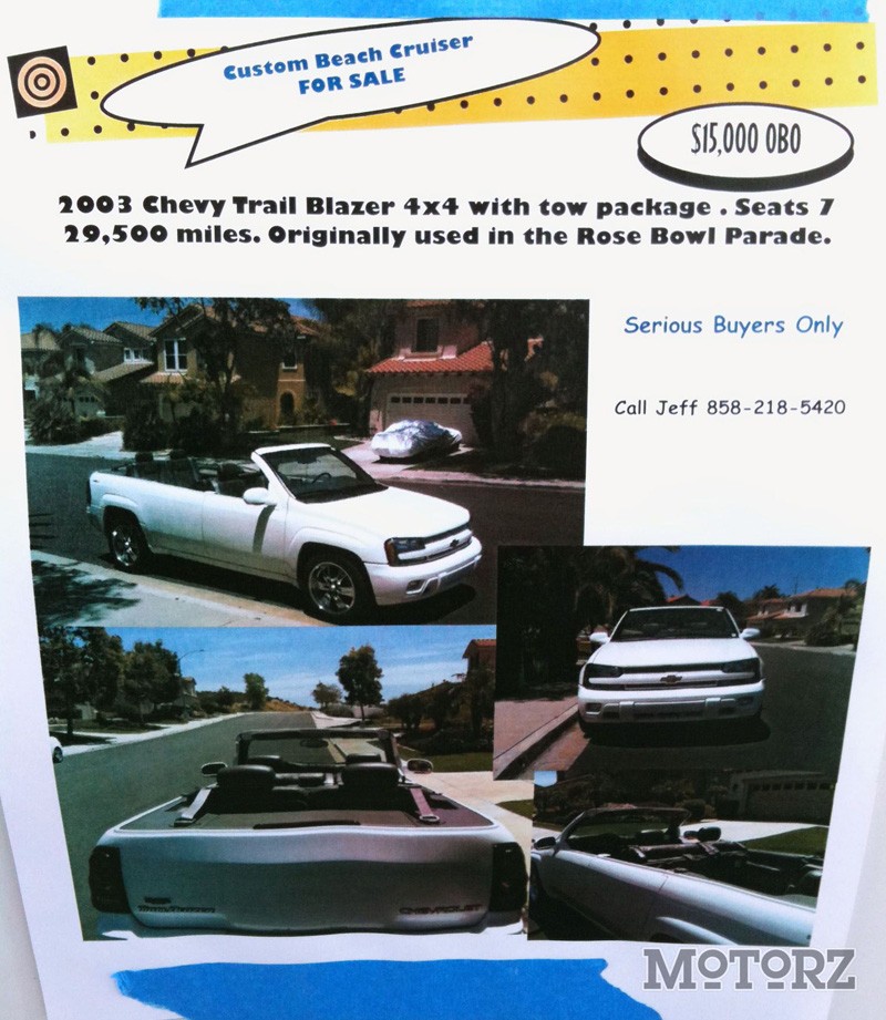 Actualidad Automotriz: Chevrolet TrailBlazer Convertible