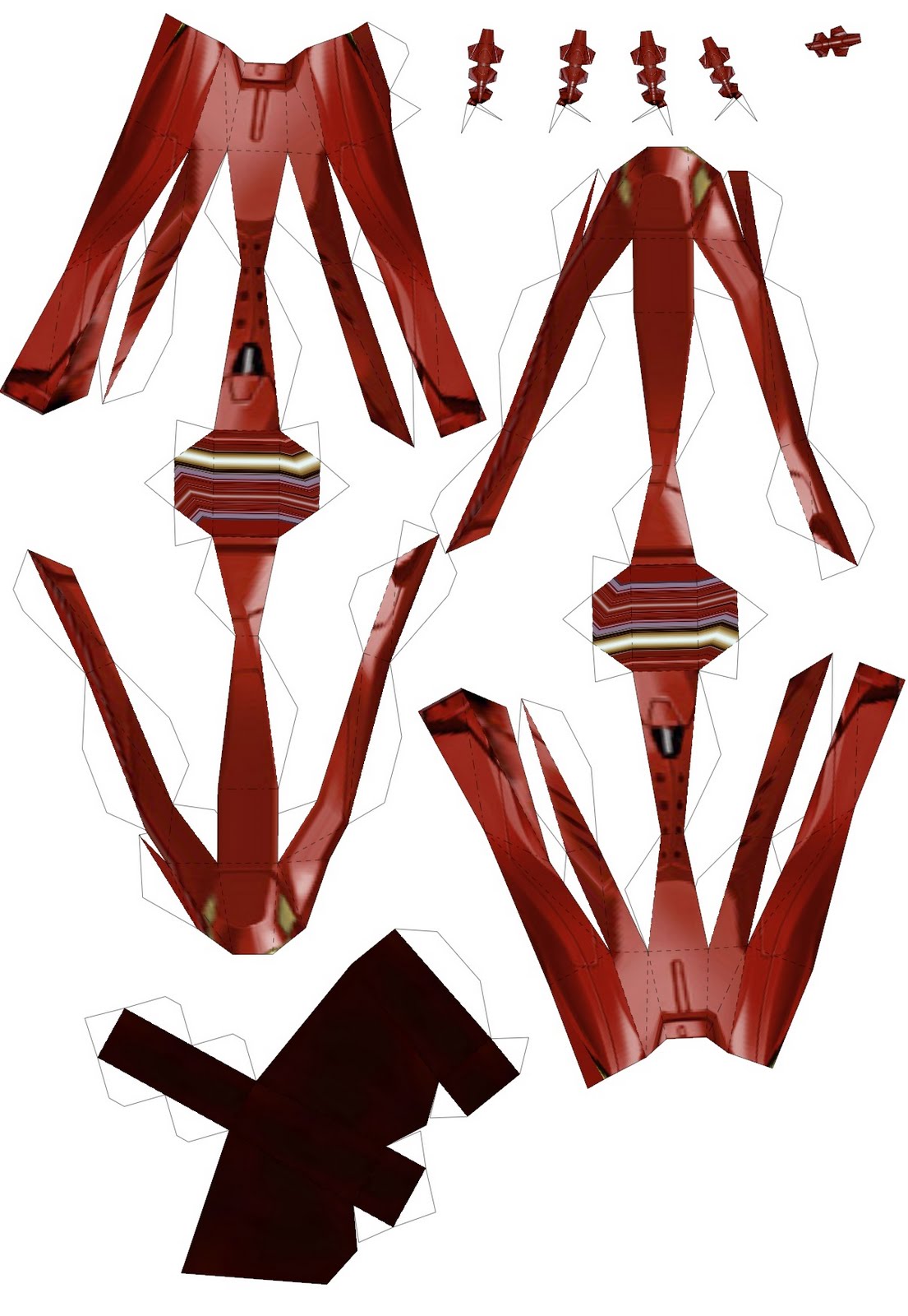 RGatt Personal Work and Tests: IRONMAN 2 PAPERCRAFT - MARK VI