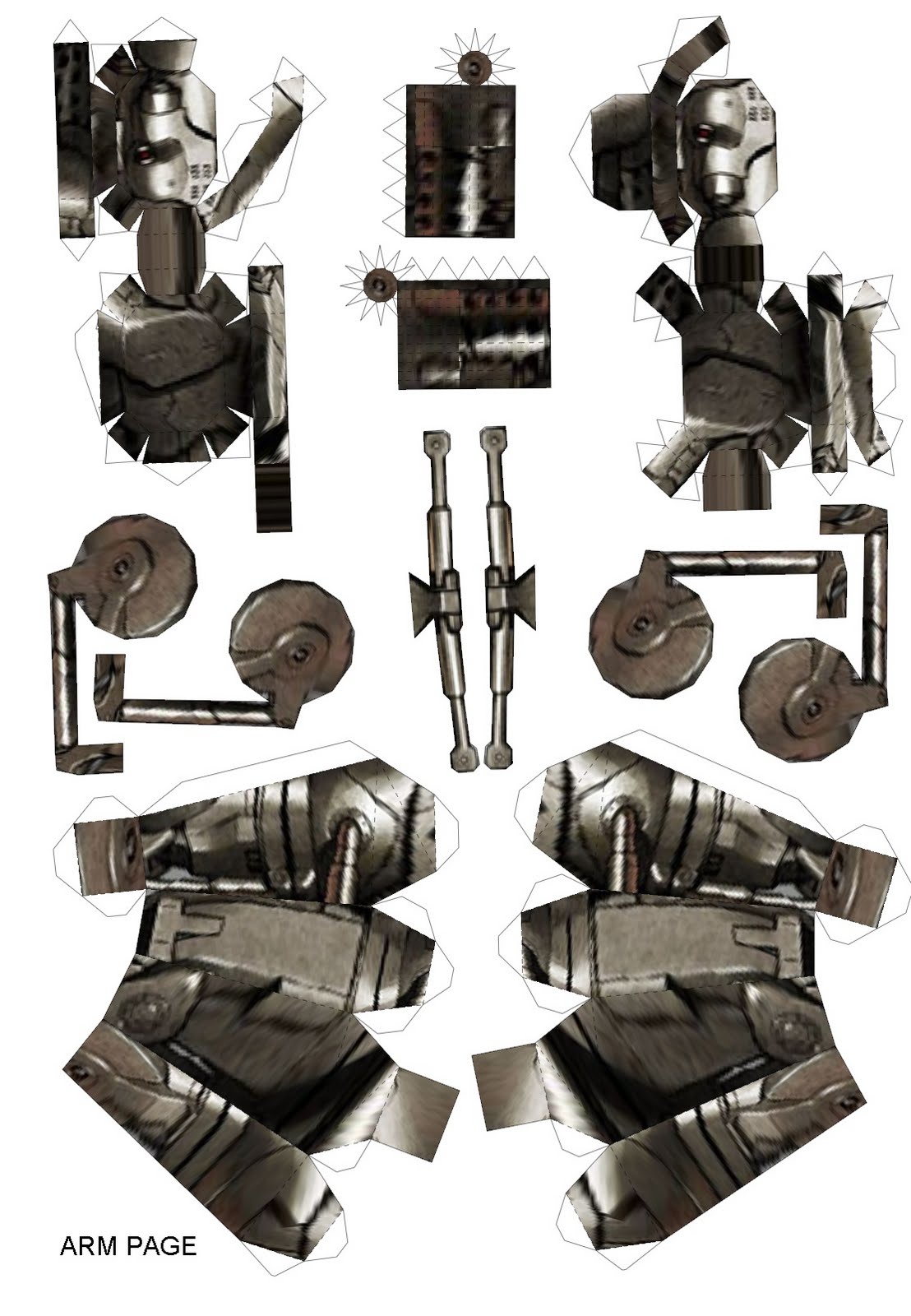 RGatt Personal Work and Tests: IRONMAN PAPERCRAFT - MARK II & IRONMONGER