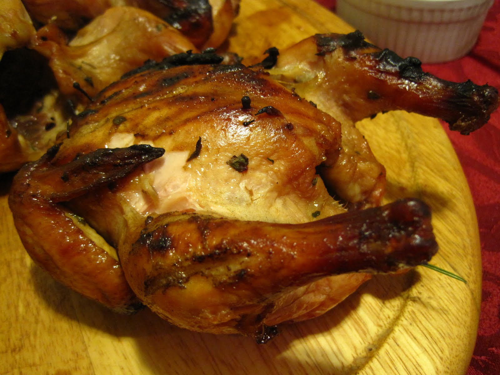 Tepin-Marinated Cornish Game Hens
