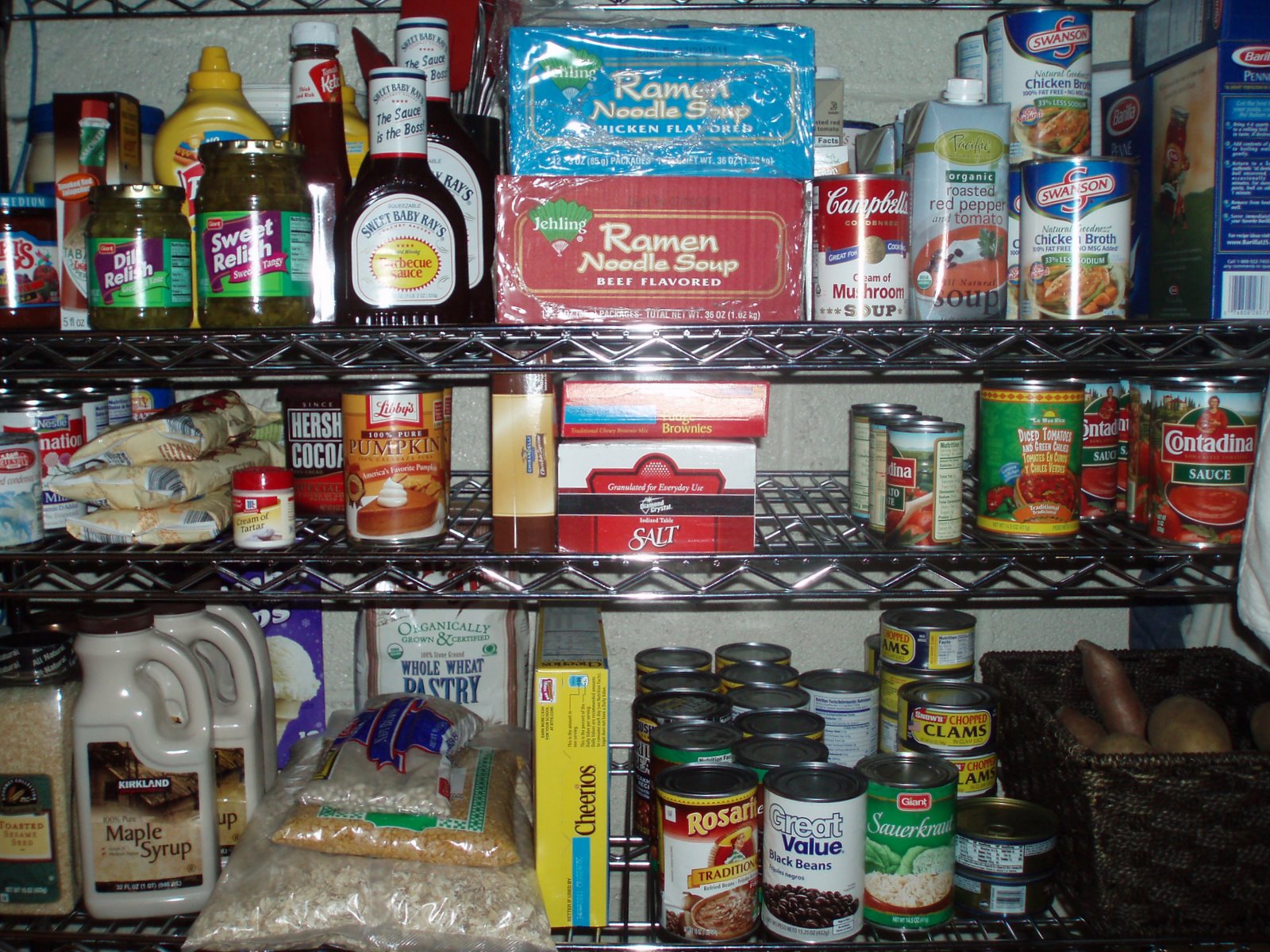 Two Kid Schoolhouse: The messy family reforms: Food storage