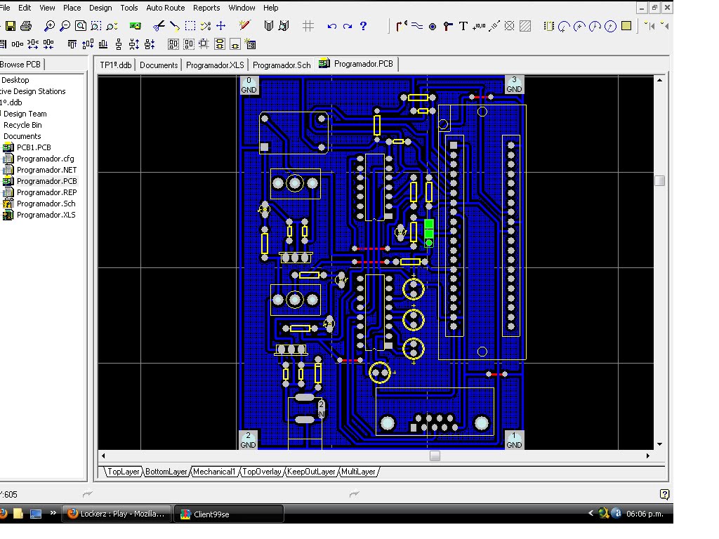 LABO2 2010: [TP1] Fotos SCHEMATIC/PCB Programador