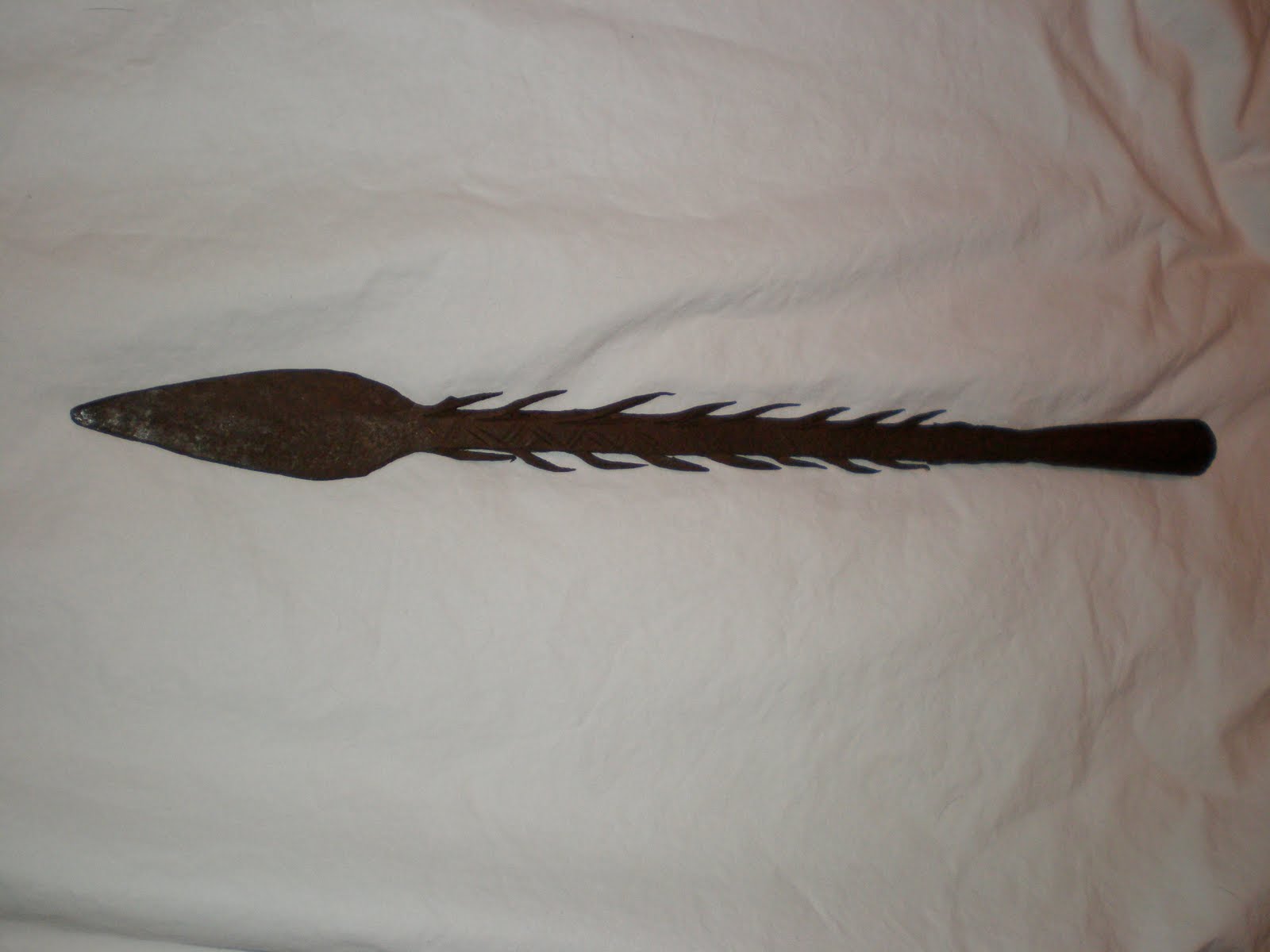 Primitive Weapons: A javelin or spear point from Sudan, Africa