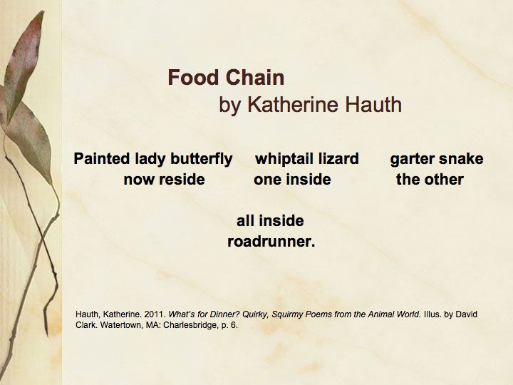 Poetry for Children: What’s for Dinner?