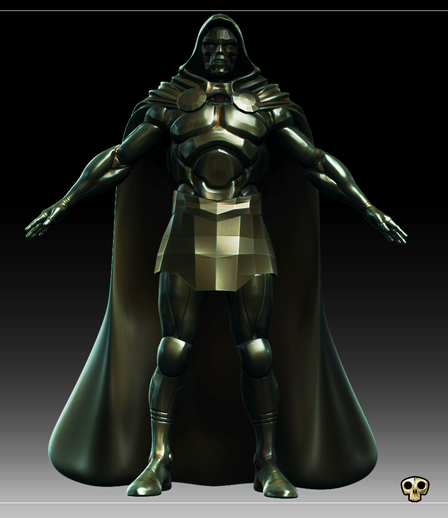 Fracture - Digital Art: Dr.Doom- body
