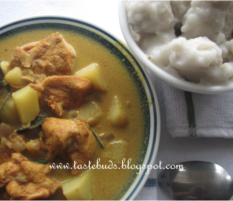Taste Buds Pidi And Kozhi Curryrice Dumplings And Chicken Stew