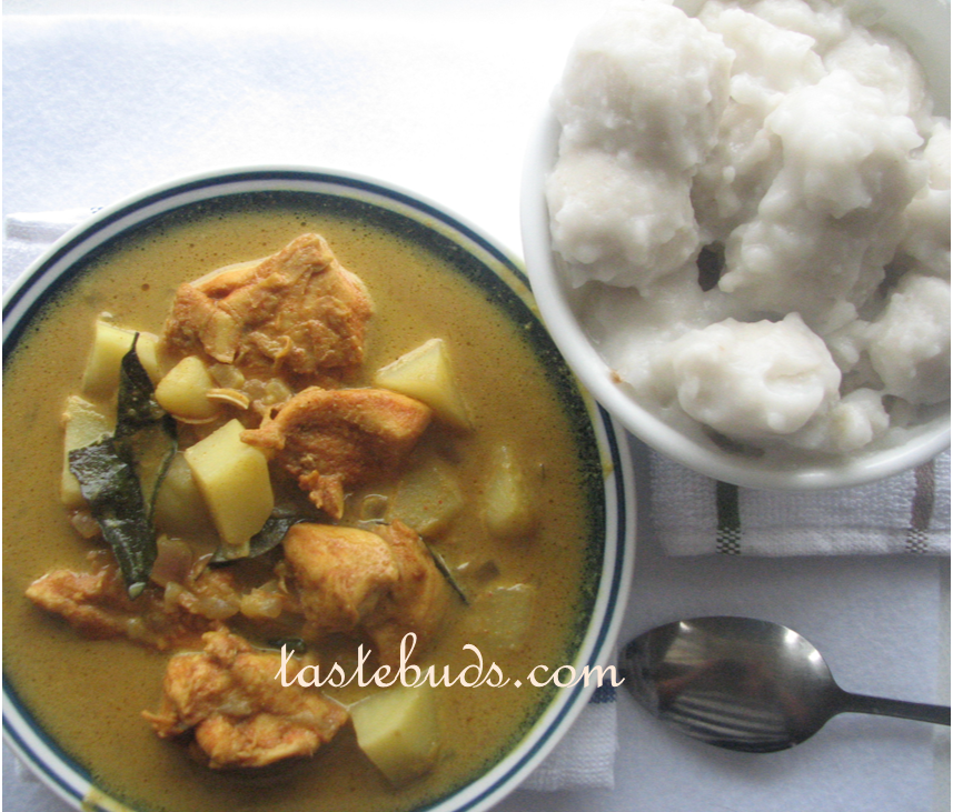 Taste Buds: Pidi and Kozhi curry(Rice Dumplings & Chicken Stew)