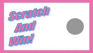 Templates for Scratch-Off Stickers: Pink Teal scratch off template