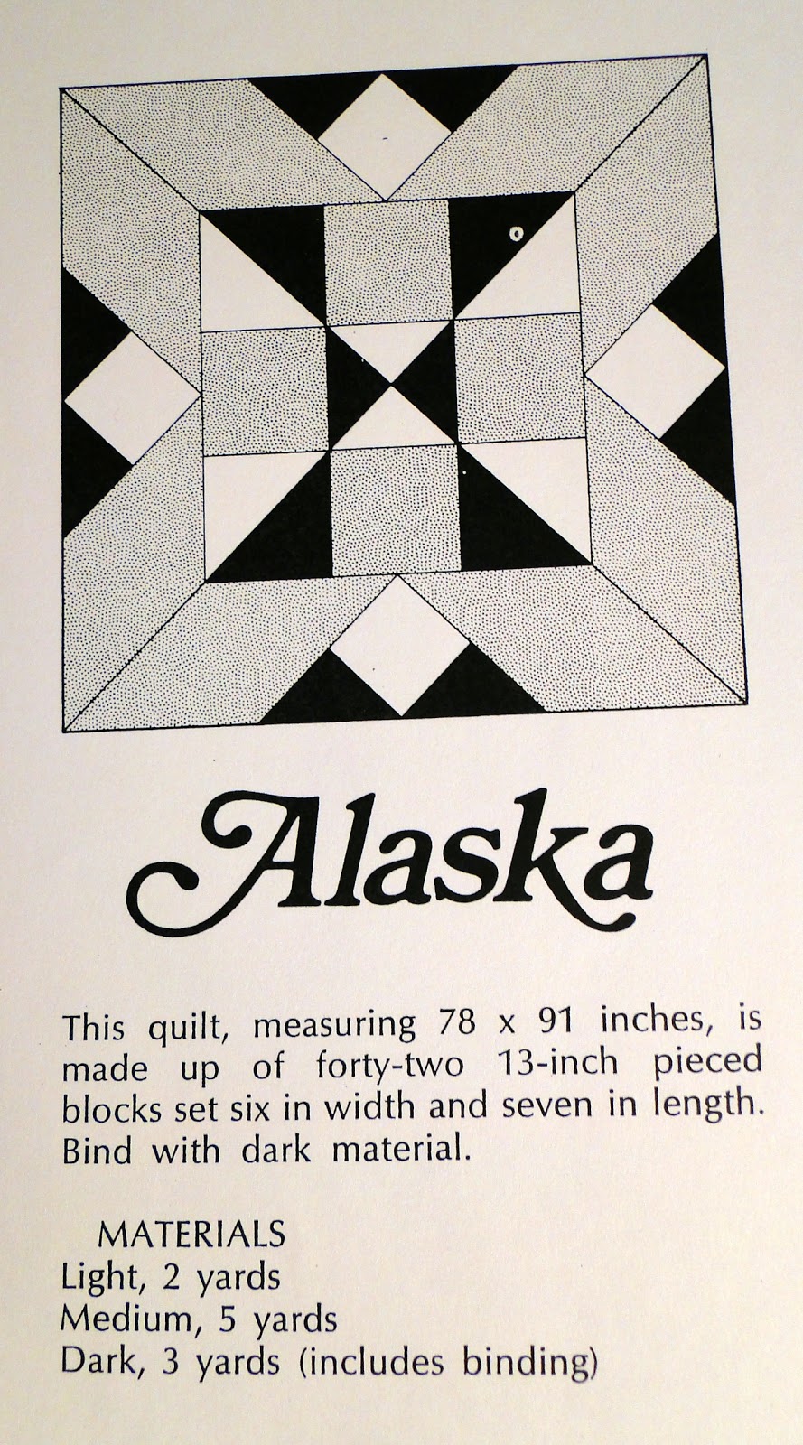 A Little Bit of British from Across The Pond: #2 Alaska Quilt Square