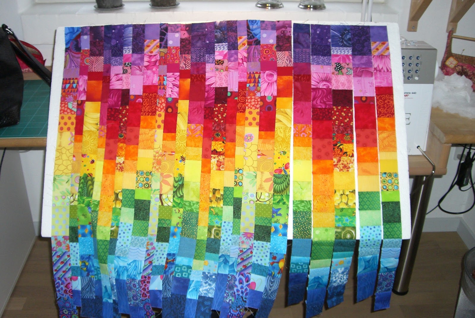 Berit´s quilterier: Regnbue