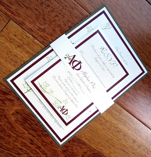 Scrapping Innovations: Alpha Phi Red Dress Gala invitations