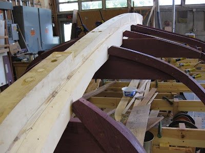 Building of a Fenwick Williams Catboat: Planking in full swing - Week 10