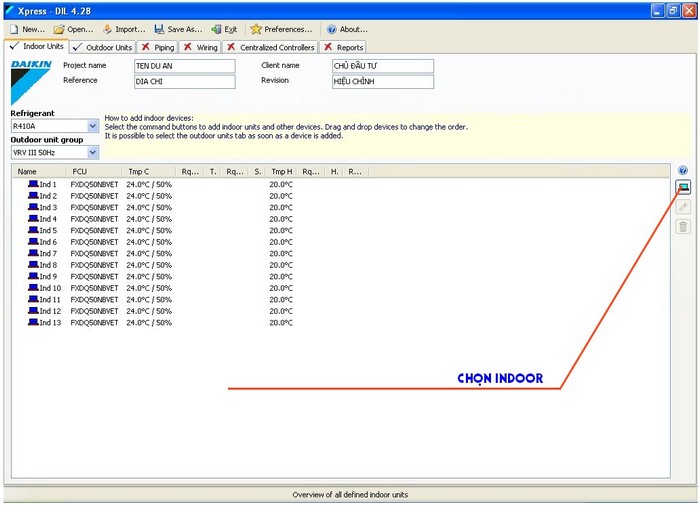 (DOCX) Hướng dẫn sử dụng phần mềm VRV Express Daikin - DOKUMEN.TIPS