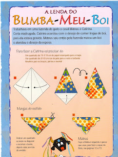 CRIANDO...COPIANDO...COMPARTILHANDO...: Bumba Meu Boi -origami