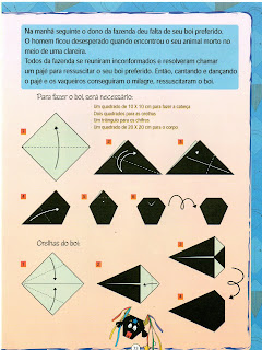 CRIANDO...COPIANDO...COMPARTILHANDO...: Bumba Meu Boi -origami