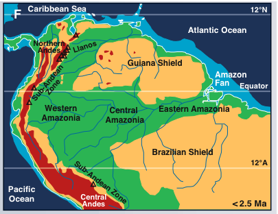 The Biology Refugia: History of Amazon Basin Shaped by Andes