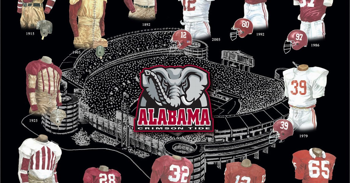 University of Alabama Football Uniform and Team History | Heritage ...