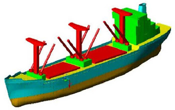 Design CAD 2D & 3D: Lines Plan General Cargo Ship