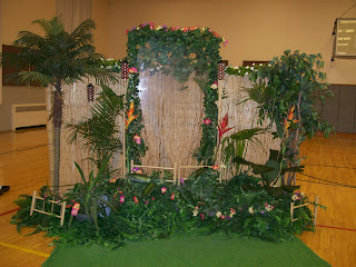 Trish's Weddings & More: Waterfall & Bamboo Backdrops & Dance Floor