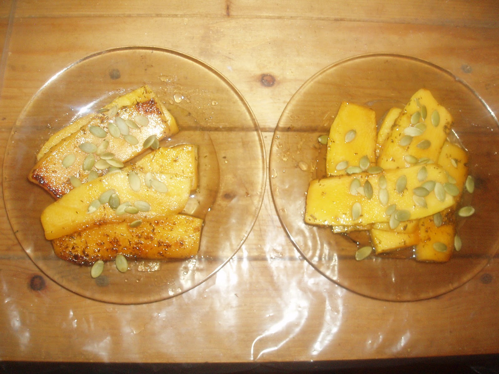 Adventures in Flavorland: Sweet pan-fried pumpkin with honey (vegan)