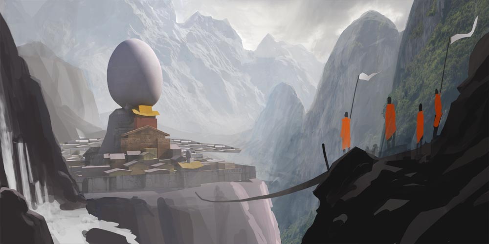 FANTASTIC TIGER TALES: Egg Temple / Env. Process