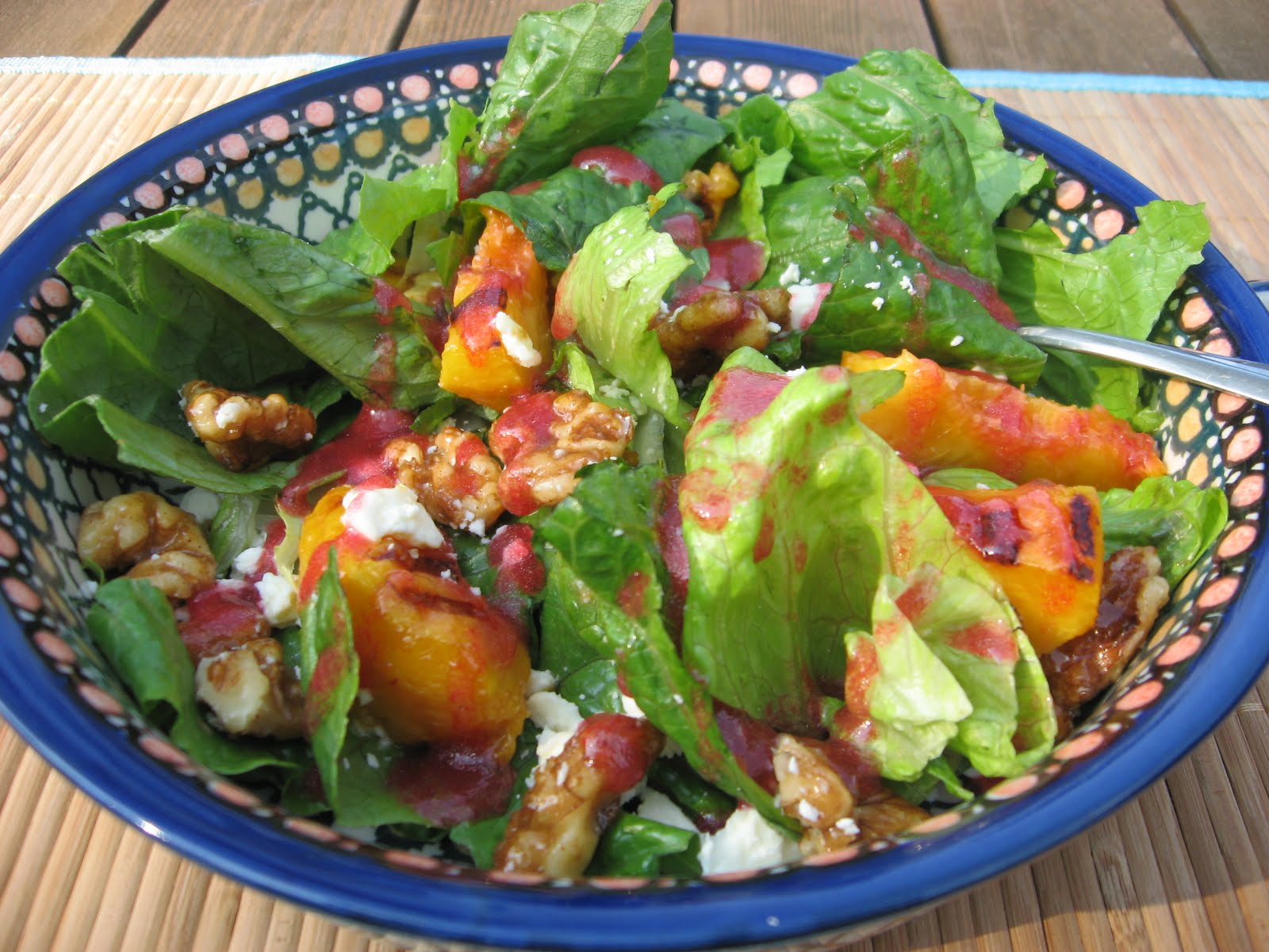 Poppyseeds and Tiger Lilies: Grilled Peach Salad