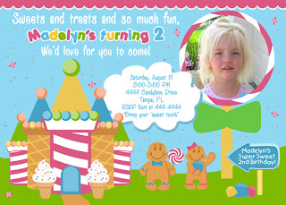 Shutterbug Sentiments: Candyland Birthday Party Invitations