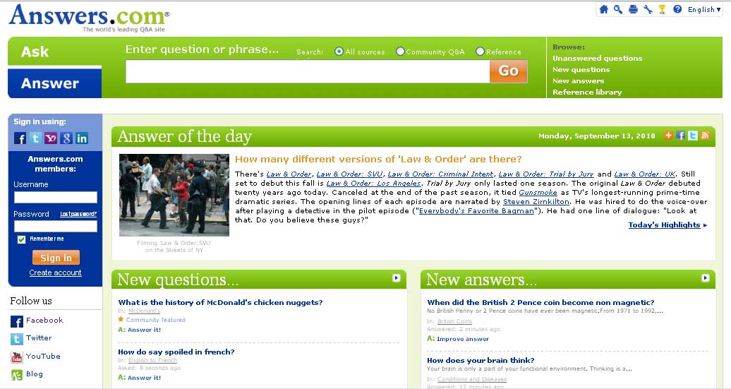 Get-URL: Answers.com