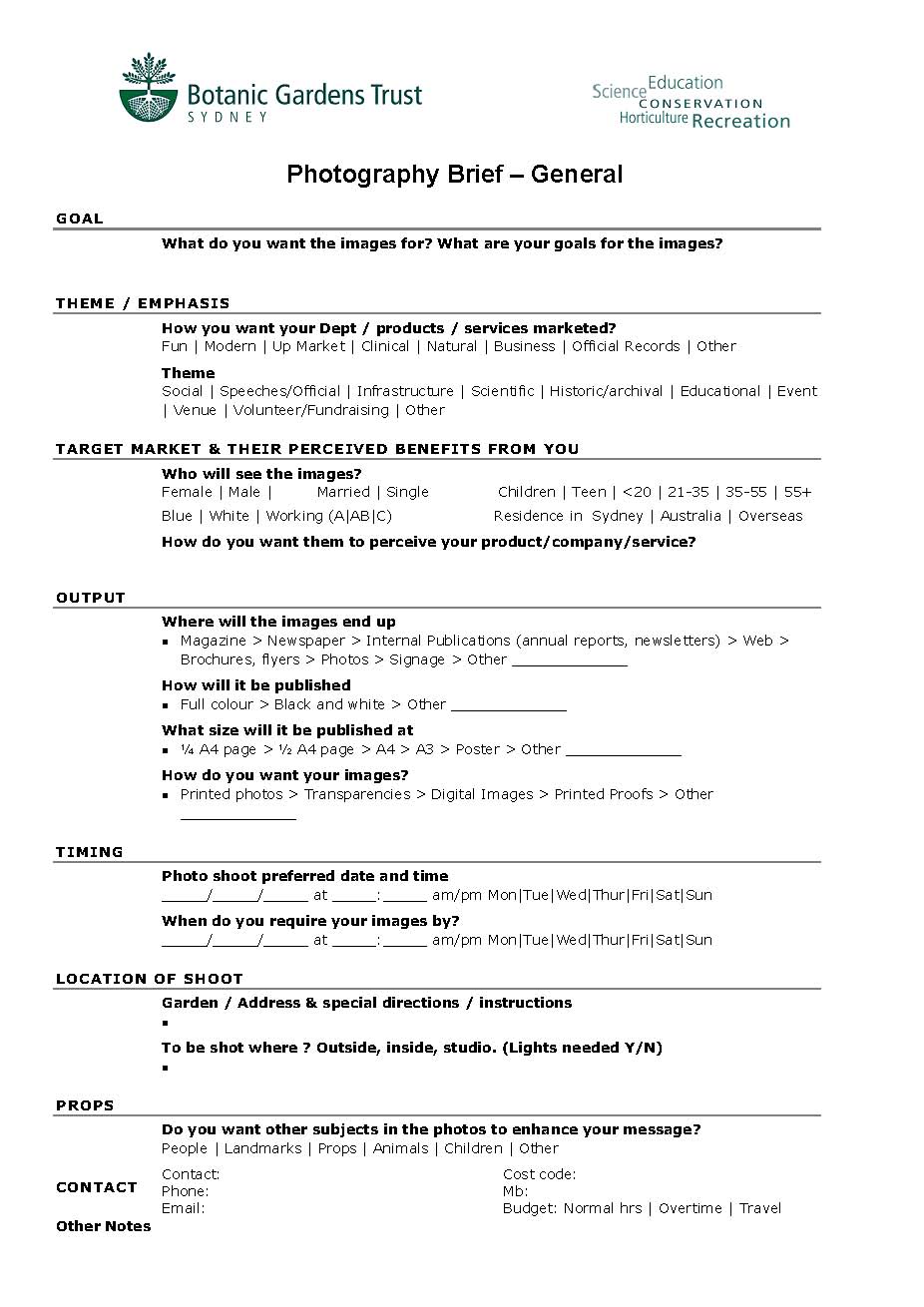 Digphotogman: Working to a photo brief