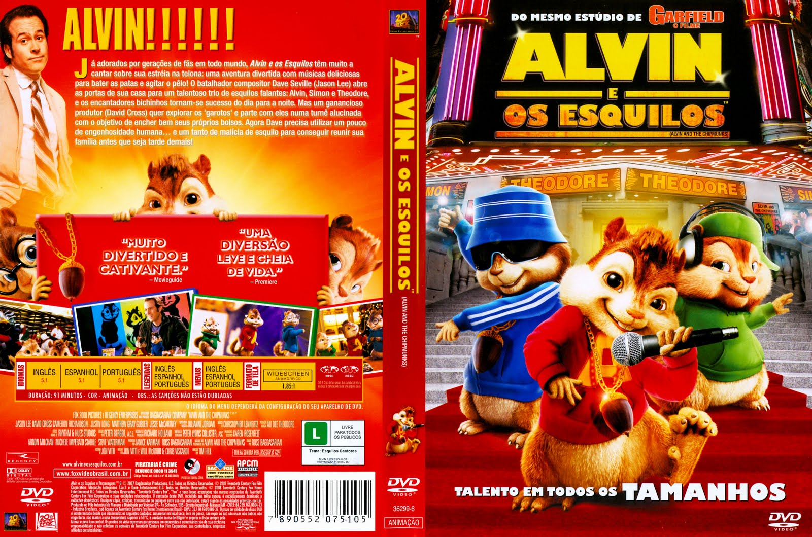 Capas De Filmes: Alvin e os Esquilos 1 e 2