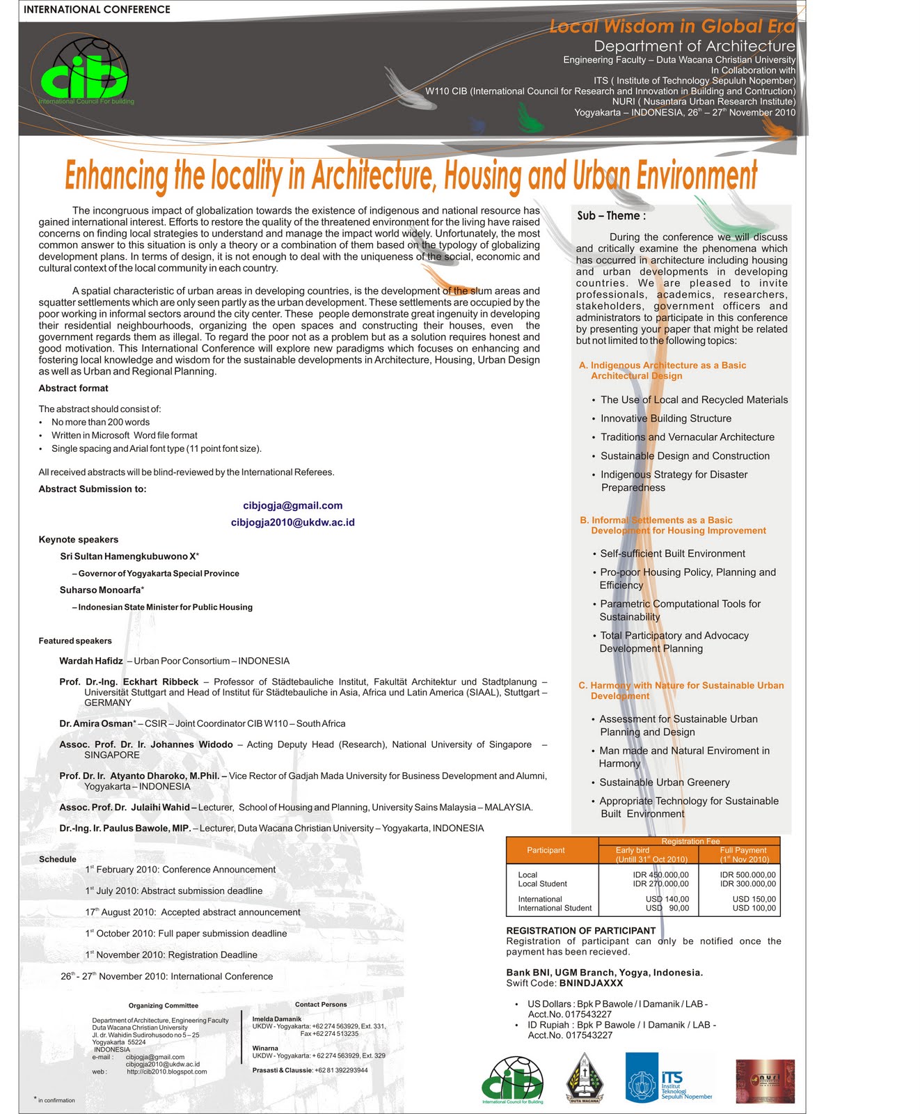 CIB: Informal Settlements & Affordable Housing: POSTER