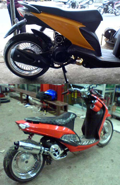 gambar modifikasi motor: gambar sepeda matic modif beat