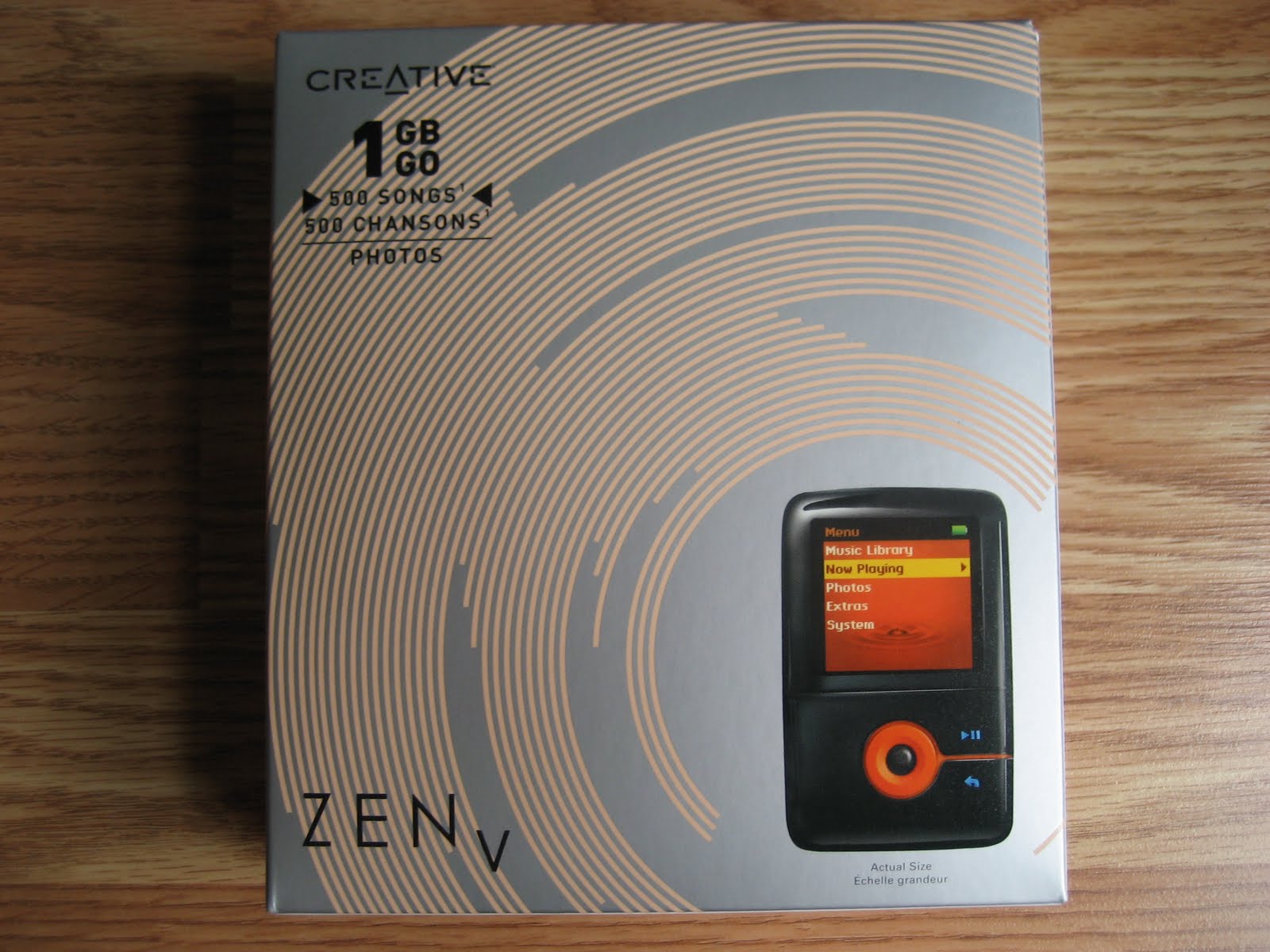 noboxtospeakof ( no box to speak of ): Creative ZEN V Black/Orange 1 GB ...