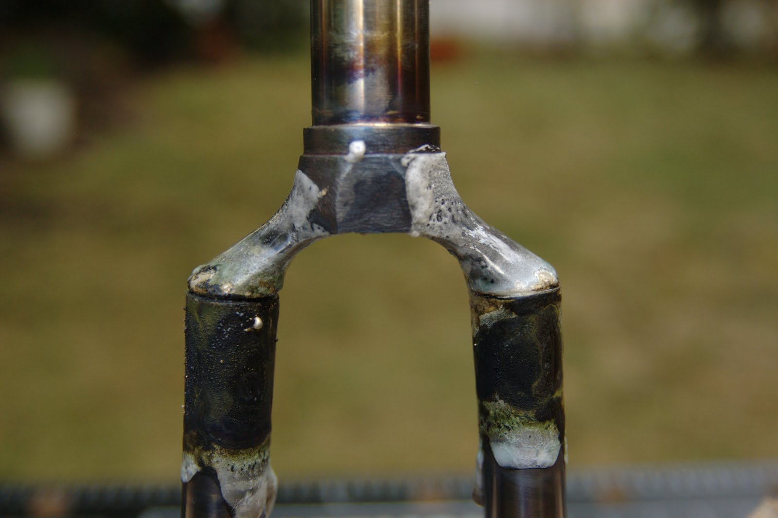 Scratch Built Bike: Fork Brazing and Finishing