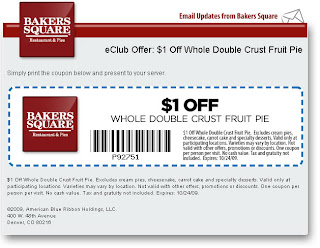 Baker Square: $1 Off | Good Eats Coupons