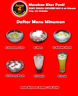 ROEMAH DK RESTO: Menu Minuman Rumah DK