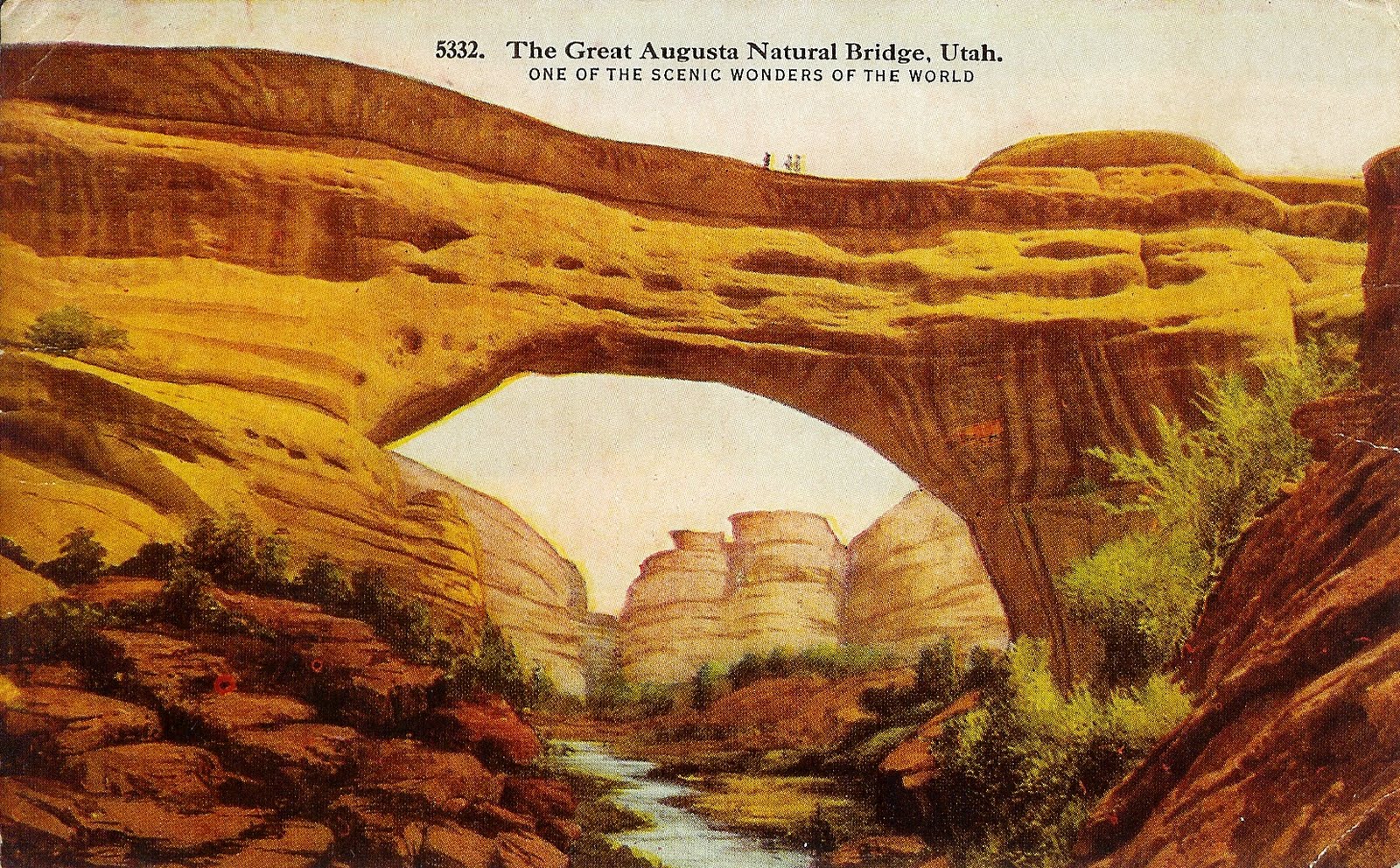 Writerquake: Old Postcard Wednesday--The Great Augusta Natural Bridge ...