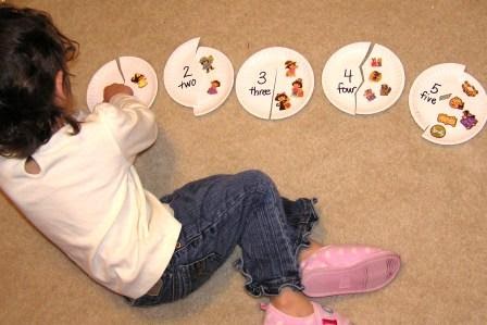 Katie's Nesting Spot: Paper Plate Number Puzzles