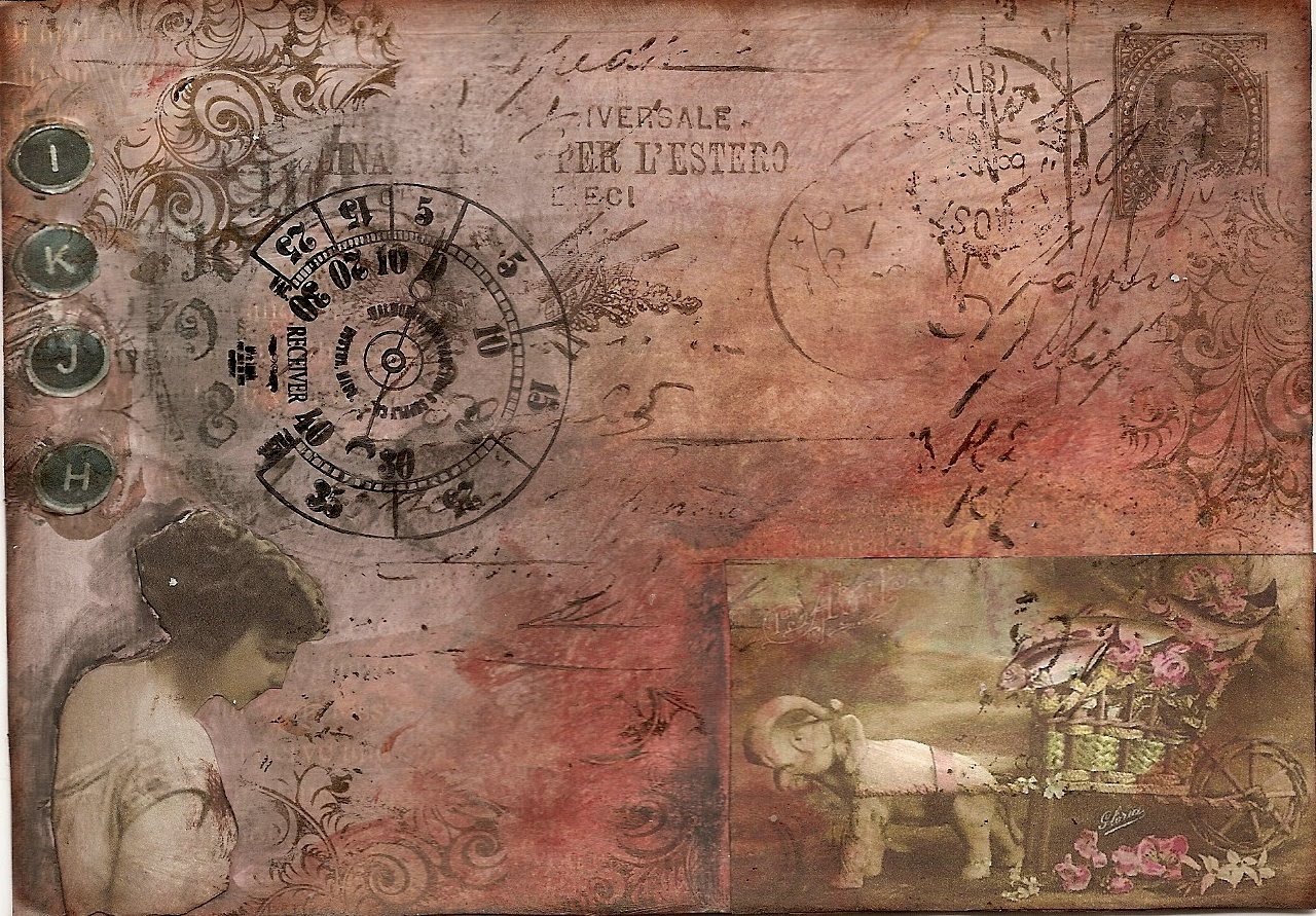 Astrid's Artistic Efforts: Mail art envelope