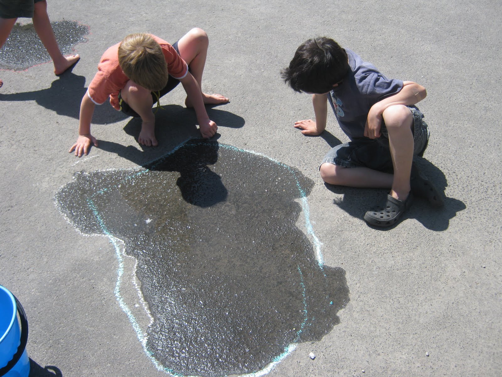 Room 9 you shine all the time: Puddles, sunshine and evaporation