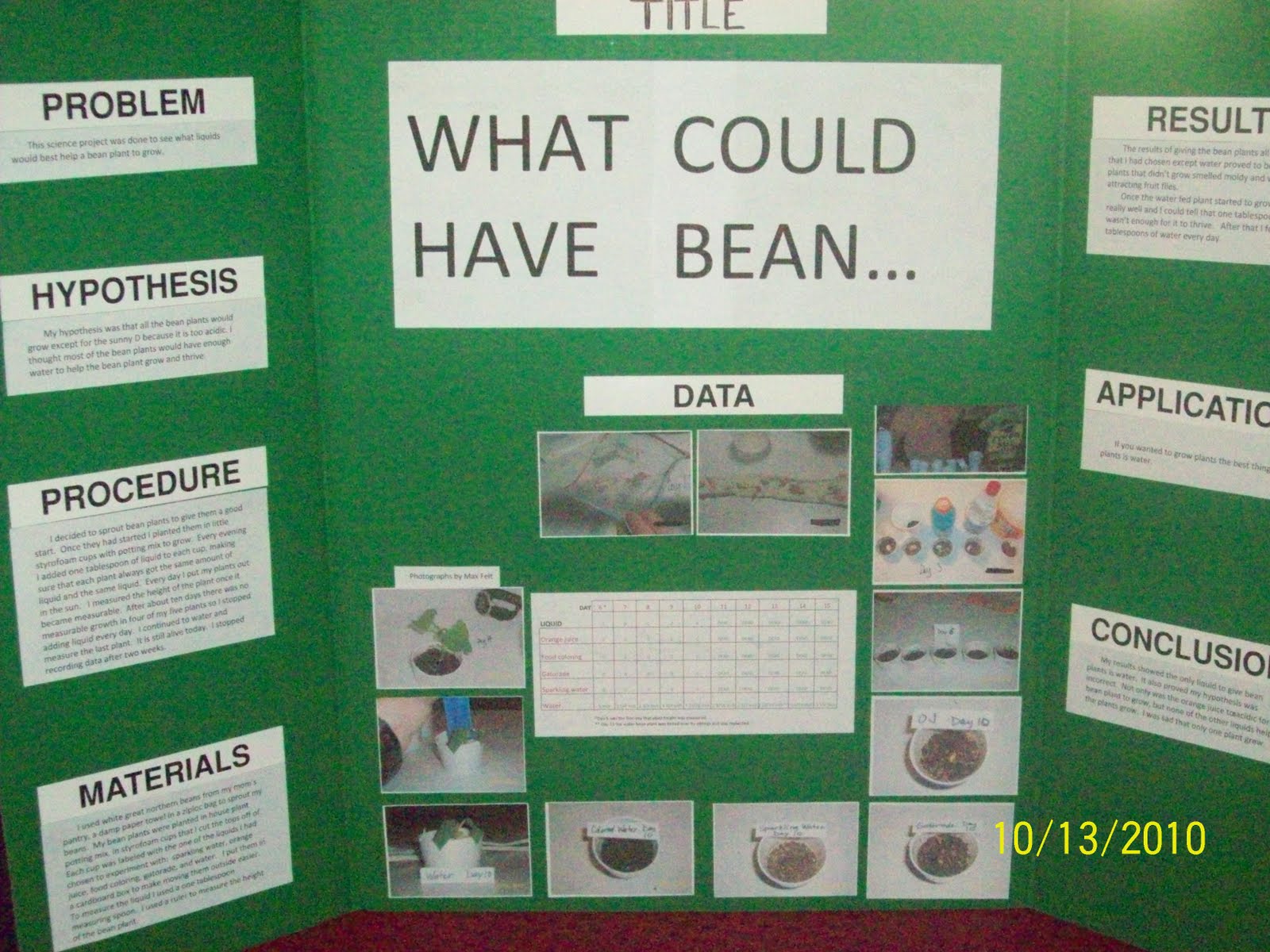 The Felt Factor 6th Grade Science Fair
