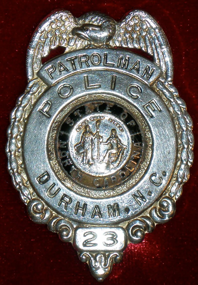 Antique Durham: Durham Police Badges- A Quick History