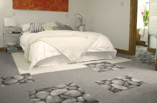 Square Vision: Stylish Pebbles Theme Bedroom