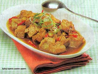 Tahu Tumis Asem-Asem