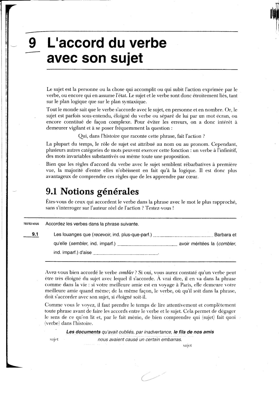 Francisation-1-2-3: l'ACCORD du verbe avec son sujet