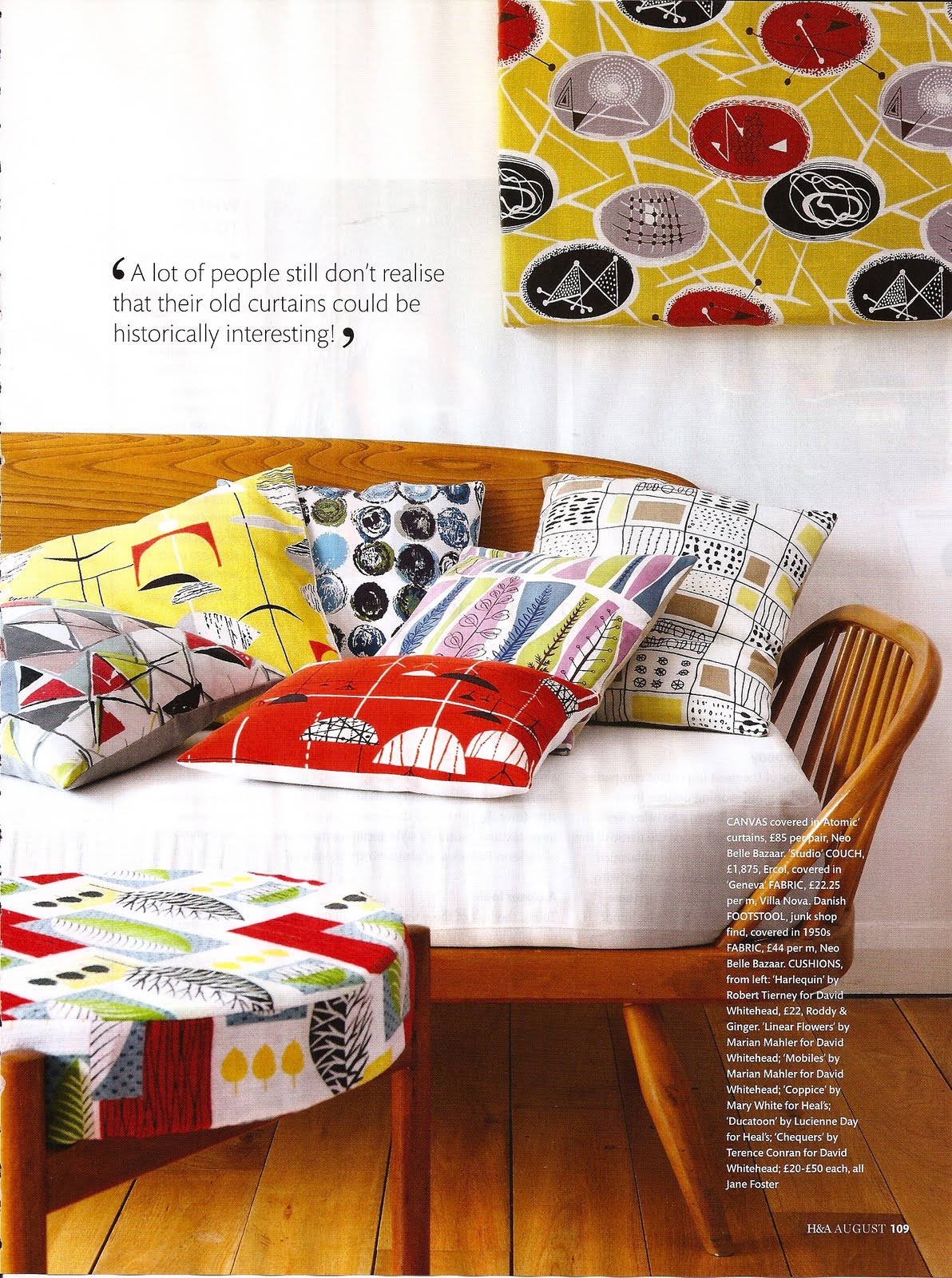 Mid Mod Quilt Bee: mid-century textiles